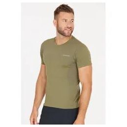 Funktionsshirt Endurance "Jaro", Herren, Gr. L/XL, gr&uuml;n (khaki), 62% Polyamid, 38% Polyester, unifarben, normal, Rundhals, Shirts Funktionsshirt, mit reflektierenden Elementen