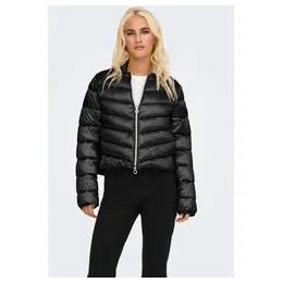 Steppjacke Only "ONLVEGA QUILT SHORT LIFE JACKET CC OTW", Damen, Gr. M (38), schwarz, Web, Obermaterial: 55% Polyester, 45% Nylon, unifarben, regular fit, Jacken Steppjacke