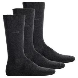 Kurzsocken BOSS "Socken 3er Pack", Herren, Gr. 47-50, grau (dunkelgrau), Obermaterial: 75% Baumwolle CO. 23% Polyamid PA. 2% Elasthan EL., Socken