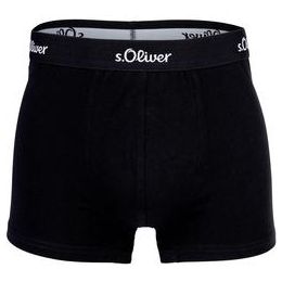 Boxershorts s.Oliver "Boxershort 3er Pack", Herren, Gr. S, schwarz, Obermaterial: 92% Baumwolle CO. 8% Elasthan EL., Unterhosen