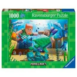 Puzzle Ravensburger "Minecraft Mosaic", bunt, Puzzles, KinderB:70cm H:50cm, Pappe, Motiv, Made in Germany, B:70cm H:50cm