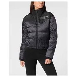 Winterjacke Plein Sport "Leopard", Damen, Gr. M, schwarz (02, schwarz), Obermaterial: 100% Polyester. Futter: 100% Polyester. F&uuml;llung: 100% Polyester, Jacken Winterjacke