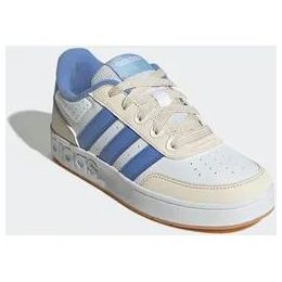 Sneaker Adidas SPORTSWEAR "BREAKBASE KIDS", M&auml;dchen, Gr. 38,5, wei&szlig; (cloud wei&szlig;, blau fusion, glow blau), Synthetik, Textil, Schuhe Sneaker, f&uuml;r Kinder & Jugendliche
