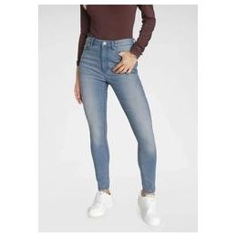 Skinny-fit-Jeans Only "ONLPAOLA &ndash; Extra-eng geschnittene Jeans mit figurformender Silhouette", Damen, Gr. L (40), L&auml;nge 34, blau (light blau denim), Denim/Jeans, Obermaterial: 64% Baumwolle, 31% Polyester, 3% Viskose, 2% Elasthan, unifarben, skinny fit, Jeans 5-Pocket-Jeans, skinny fit, modisch, Denim, Baumwollmischung