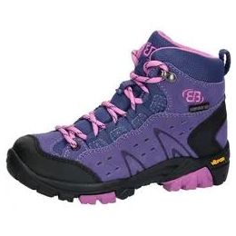 Br&uuml;tting Wanderschuh BR&Uuml;TTING "Outdoorstiefel Mount Bona High Kids", Kinder, Gr. 34, lila, Veloursleder, Schuhe Wanderschuh