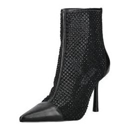 High-Heel-Stiefelette Steve Madden "Steve Madden Stiefelette Leder/Mesh", Damen, Gr. 37, schwarz, Leder, Textil, Schuhe