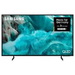 Samsung QLED-Fernseher "GQ55Q7FAAU QLED-Fernseher", Energieeffizienz: G (A-G), schwarz, 55, Fernseher, Quantum HDR, Knox Security, Art Store, 3D Sound, Gaming Hub, AI TV