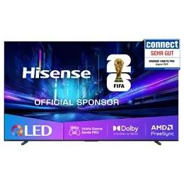 HISENSE QLED-Fernseher "100E7Q PRO", Energieeffizienz: E (A-G), transparent (schwarz), 100 &prime;&prime;, Fernseher, 4K UHD QLED