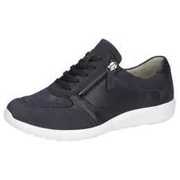 Waldl&auml;ufer Schn&uuml;rschuh WALDL&Auml;UFER "M-IRA-Soft", Damen, Gr. 7 (40,5), blau (nachtblau), Nubukleder, Textil, Schuhe Schn&uuml;rschuh, Freizeitschuh, Halbschuh, Komfortschuh in Schuhweite M (extra weit)