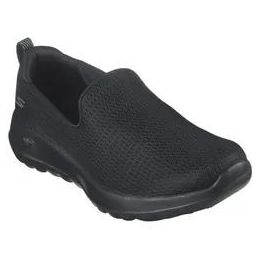 Slip-On Sneaker Skechers "GO WALK JOY-AURORA", Damen, Gr. 39, schwarz (schwarz, uni), Textil, Schuhe, Freizeitschuh, Schlupfschuh, Trainingsschuh in veganer Verarbeitung