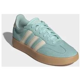 Sneaker Adidas SPORTSWEAR "BARREDA", Damen, Gr. 42, wei&szlig; (semi flash aqua, wonder wei&szlig;, gum10), Leder, Synthetik, Schuhe Sneaker, inspiriert vom Design des Adidas handball spezial
