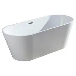 Badewanne Welltime "Tavira", wei&szlig;, B:74cm H:60cm L:170cm, Sanit&auml;racryl, Badewannen, freistehend, aus hochwertigem Sanit&auml;racryl, mit Pop Up Ventil