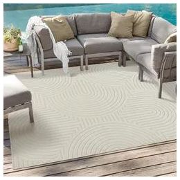 Teppich Sanat "Berlin", beige (natur), B:200cm H:6mm L:290cm, Kunstfaser, Teppiche, Teppich, In -und Outdoor geeignet, Au&szlig;enbereich, Terrasse, Balkon, auch L&auml;ufer