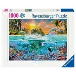 Puzzle Ravensburger "Die Unterwasserinsel", bunt, Puzzles, KinderB:70cm H:50cm, Pappe, Made in Germany, B:70cm H:50cm