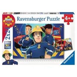 Puzzle Ravensburger "Feuerwehrmann Sam, Sam hilft in der Not", bunt, Puzzles, KinderB:26cm H:18cm, Pappe, Motiv, Made in Europe, B:26cm H:18cm