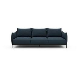 3-Sitzer TENKSOM "Kayto Sofa, TV-Couch, Dreisitzer", blau, B:250cm H:68cm T:100cm, Sofas, Bez&uuml;ge wechselbar, hoher Sitzkomfort, robuste Unterkonstruktion