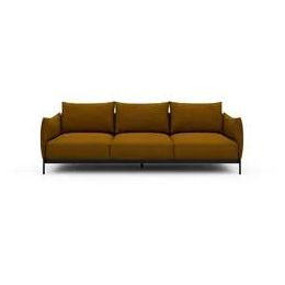 3-Sitzer TENKSOM "Kayto Sofa, TV-Couch, Dreisitzer", orange (aprikose), B:250cm H:68cm T:100cm, Sofas, Bez&uuml;ge wechselbar, hoher Sitzkomfort, robuste Unterkonstruktion