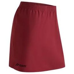 Midirock Maier Sports "Rain Skirt 2.0", Damen, Gr. 38, rot (weinrot), 100% Polyester, R&ouml;cke, Damen Regenrock, wasserabweisend atmungsaktiv, Rock in sich verpackbar
