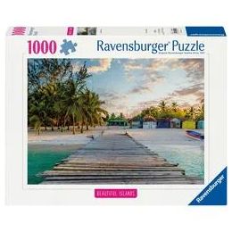 Puzzle Ravensburger "Beautiful Islands, Karibische Insel", bunt, Puzzles, KinderB:70cm H:50cm, Pappe, Made in Germany, B:70cm H:50cm