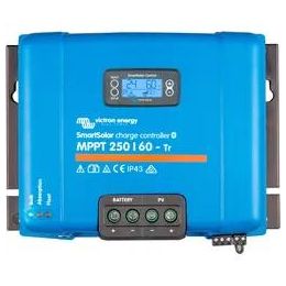 Solarladeregler VICTRON ENERGY "&raquo;Solar Charge Controller MPPT Victron SmartSolar 250/60-Tr&laquo;", blau, B:25cm H:20cm T:9,5cm, Aluminium, Spannungsregler