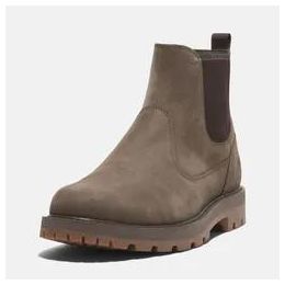Chelseaboots Timberland "BRITTON ROADMID CHELSEA BOOT", Herren, Gr. 43, braun (medium braun nubuck), Leder, Schuhe Chelseaboots, Stiefelette, Winterschuhe, Ankle Boots