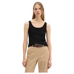 Marc O'Polo T-Shirt MARC O'POLO "aus Stretch Single Jersey", Damen, Gr. XS, schwarz, Obermaterial: 96% Baumwolle, 4% Elasthan, unifarben, Basic, tiefer Rundhals, Shirts T-Shirt