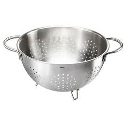 Seiher Gefu "COLINO", silber, B:25,5cm H:14,9cm L:33cm &Oslash;:24cm, Edelstahl, K&uuml;chensiebe, 4-Liter-Kapazit&auml;t, stabile Griffe, &Oslash; 24 cm