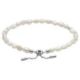 Armband Skagen "Schmuck Geschenk Edelstahl Armkette AGNETHE PEARL", silber (edelstahlfarben, wei&szlig;), Armb&auml;nder, Damen, 21,6cm, Edelstahl Perlen, Edelstahl, Perlen, Armband, mit S&uuml;&szlig;wasserzuchtperle