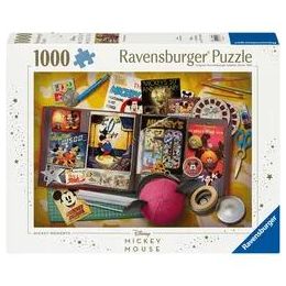 Puzzle Ravensburger "Disney Mickey Mouse, 1970 Mickey Moments", bunt, Puzzles, KinderB:70cm H:50cm, Pappe, Made in Germany, B:70cm H:50cm