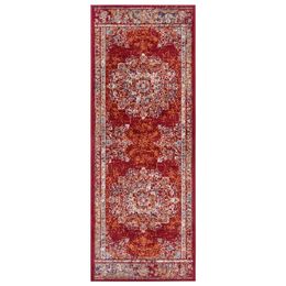 Hanse Home L&auml;ufer Luxor, Mehrfarbig, Rot, Kunststoff, orientalisch, rechteckig, 80x240 cm, Oeko-Tex&reg; Standard 100, f&uuml;r Fu&szlig;bodenheizung geeignet, in verschiedenen Gr&ouml;&szlig;en erh&auml;ltlich, pflegeleicht, strapazierf&auml;hig, Teppiche & B&ouml;den, Teppiche, Teppichl&auml;ufer