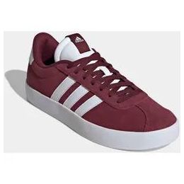 Sneaker Adidas SPORTSWEAR "VL COURT 3.0", Herren, Gr. 41, rot (shadow rot, ftwr wei&szlig;, shadow rot), Leder, Synthetik, Schuhe Sneaker, inspiriert vom Design des Adidas samba, Topseller