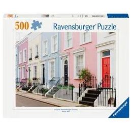 Puzzle Ravensburger "Bunte Stadth&auml;user in London", bunt, Puzzles, KinderB:49cm H:36cm, Pappe, Made in Germany, B:49cm H:36cm