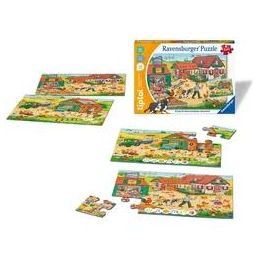 Puzzle Ravensburger "tiptoi Puzzle f&uuml;r kleine Entdecker: Bauernhof", bunt, Puzzles, Kinder, Pappe, Made in Europe
