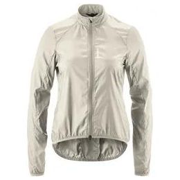 Fahrradjacke Gonso "Road Jacket Wind W", Damen, Gr. 44, grau (hellgrau), 100% Polyester, Rundhals, Jacken Fahrradjacke, Damen Radjacke, atmungsaktive Rennrad-Windjacke, Funktionsjacke