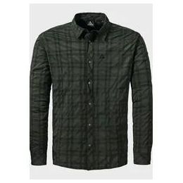 Sch&ouml;ffel Outdoorhemd SCH&Ouml;FFEL "Hiking Shirt Style Yekuro MNS", Herren, Gr. 50, Normalgr&ouml;&szlig;en, gr&uuml;n (0696, gr&uuml;n), Oberstoff: 81% Polyester, 14% Nylon, 5% Elasthan, V-Ausschnitt, Hemden