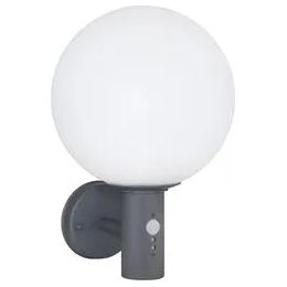 Globo LIGHTING LED Au&szlig;en-Wandleuchte "OSSY", grau, 1 Stk., Leuchten, Wandlampe mit Bewegungsmelder, Sensor, automatisches Einschalten