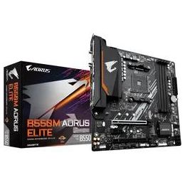 Gigabyte Mainboard "B550M AORUS ELITE", schwarz, B:24,4cm H:3,5cm T:24,4cm, Mainboards
