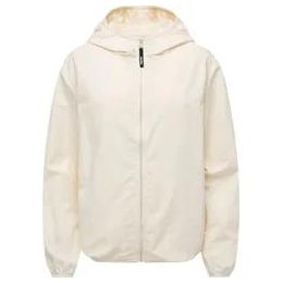 Outdoorjacke Ragwear "Vinzie B", Damen, Gr. S (36), beige (ecru), 100% Nylon, l&auml;ssig geschnitten h&uuml;ftlang, &Auml;rmel ohne &Auml;rmelschlitz elastischer Bund mit Gummizug, Jacken Outdoorjacke, Leichte &Uuml;bergangsjacke mit Kapuze