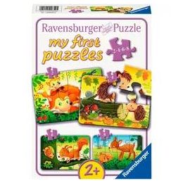 Puzzle Ravensburger "Kleine Tierfamilien", bunt, Puzzles, KinderB:21cm H:15cm L:15cm, Pappe, Motiv, Made in Europe, B:21cm H:15cm L:15cm
