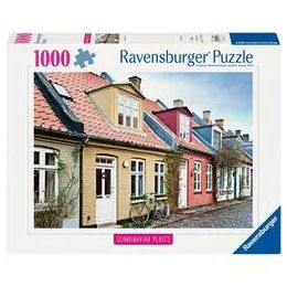 Puzzle Ravensburger "Scandinavian Places, H&auml;user in Aarhus, D&auml;nemark", bunt, Puzzles, KinderB:70cm H:50cm, Pappe, Made in Germany, B:70cm H:50cm