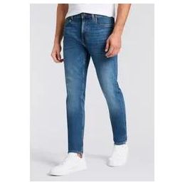 Slim-fit-Jeans Tommy Hilfiger "CORE BLEECKER", Herren, Gr. 34, L&auml;nge 30, blau (mid blau), Denim/Jeans, Obermaterial: 98% Baumwolle, 2% Elasthan, slim fit lang, Jeans Slim-fit-Jeans, mit dezenter Waschung