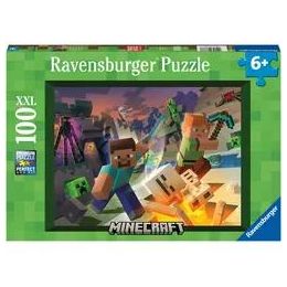 Puzzle Ravensburger "Monster Minecraft", bunt, Puzzles, KinderB:49cm H:36cm, Pappe, Motiv, Made in Germany, B:49cm H:36cm