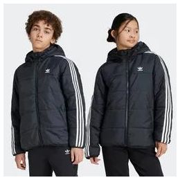 Outdoorjacke Adidas ORIGINALS "PADDED JACKET", Kinder, Gr. 146, schwarz, Obermaterial: 100% Polyester, Jacken Outdoorjacke