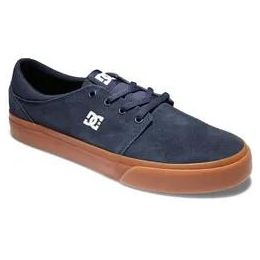 Sneaker DC Shoes "Trase Sd", Herren, Gr. 10 (43), blau (navy, gum), Obermaterial:Obermaterial: Leder [Kuh] / Futter: Textil / Au&szlig;ensohle: Gummi;, Schuhe Sneaker