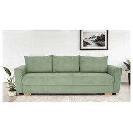 3-Sitzer Home Affaire "MAGHERA 230 cm - OTTO. Verl&auml;ssliche Qualit&auml;t.", gr&uuml;n, B:230cm H:79cm T:92,5cm, 100% Polyester, Sofas, Schlafsofa, Bettkasten, pflegeleicht