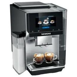 Siemens Kaffeevollautomat "EQ700 integral TQ717D03, Cold Brew, intuitives 5" TFT-Display, App", grau (edelstahl), B:35,2cm H:38cm T:46,7cm, Kaffeevollautomaten, aromaSelect, 30 Favoriten, autom. Dampfreinigung, edelstahl, Kaffeevollautomat, Topseller