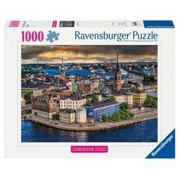 Puzzle Ravensburger "Scandinavian Places, Stockholm, Schweden", bunt, Puzzles, KinderB:70cm H:50cm, Pappe, Made in Germany, B:70cm H:50cm