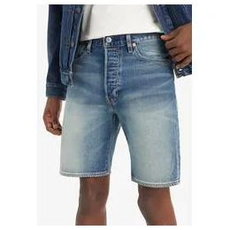 Levi's Jeansshorts LEVI'S "501", Herren, Gr. 28, N-Gr, blau (5pm in the mission shorts), Denim/Jeans, Obermaterial: 99% Baumwolle, 1% Elasthan, normal, Jeans Jeansshorts, Sommerhose FRESH COLLECTION, 501 collection