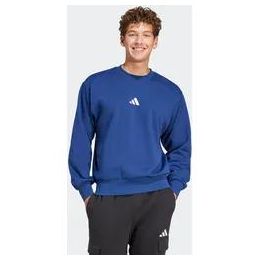Sweatshirt Adidas SPORTSWEAR "ESSENTIALS FEELCOZY", Herren, Gr. L, blau (dunkelblau, wei&szlig;), Obermaterial: 70% Baumwolle, 30% Polyester, normal, Rundhals, angesetztes B&uuml;ndchen, Sweatshirts Sweatshirt