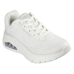 Sneaker Skechers "UNO FLEX-UNO FRESH ONE", Damen, Gr. 39, wei&szlig; (sanftes wei&szlig;), Lederimitat, Textil, Schuhe Sneaker, Neon Schuh, Sneaker, Keilsneaker mit Plateausohle